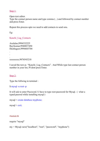 sms frame work | PDF