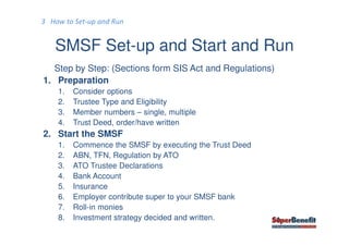 SMSF Roadmap Overview | PPT