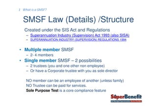 SMSF Roadmap Overview | PPT