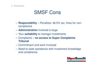 SMSF Roadmap Overview | PPT