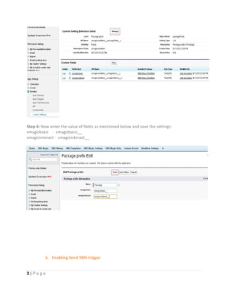 SMS from workflow User Manual | PDF