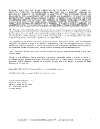 Tawi SMS Gateway Developer Guide | PDF