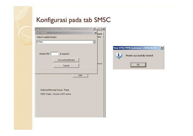 Sms gateway using now sms | PDF