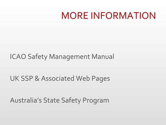 Safety Management Systems - Workshop - DGCA SAG Members | PPT