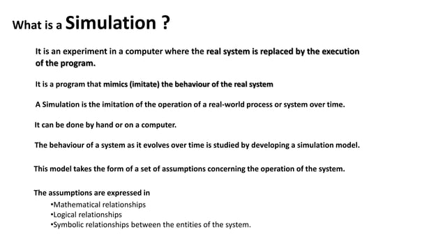 System Modeling & Simulation Introduction | PPTX | Computing ...