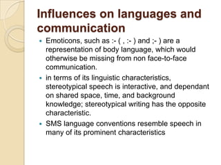 Sms language and its impact | PPTX