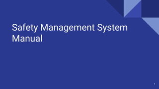 Safety Management System Manual | PDF