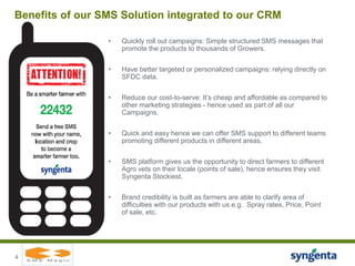Use-Case: Using SMS to deliver Agro-Products (to feed the unfed!) | PPTX