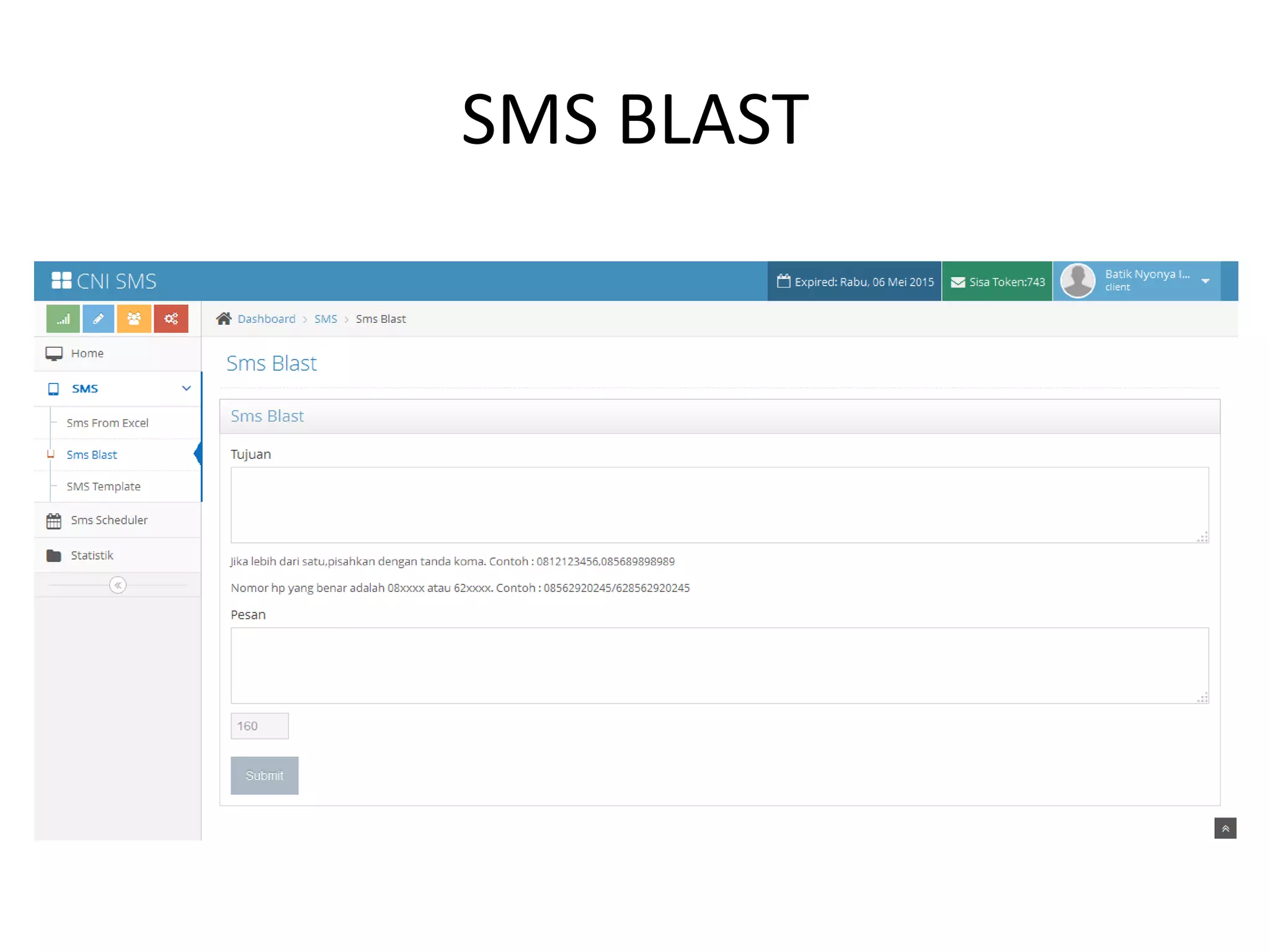 Citraweb SMS Masking ID | PDF