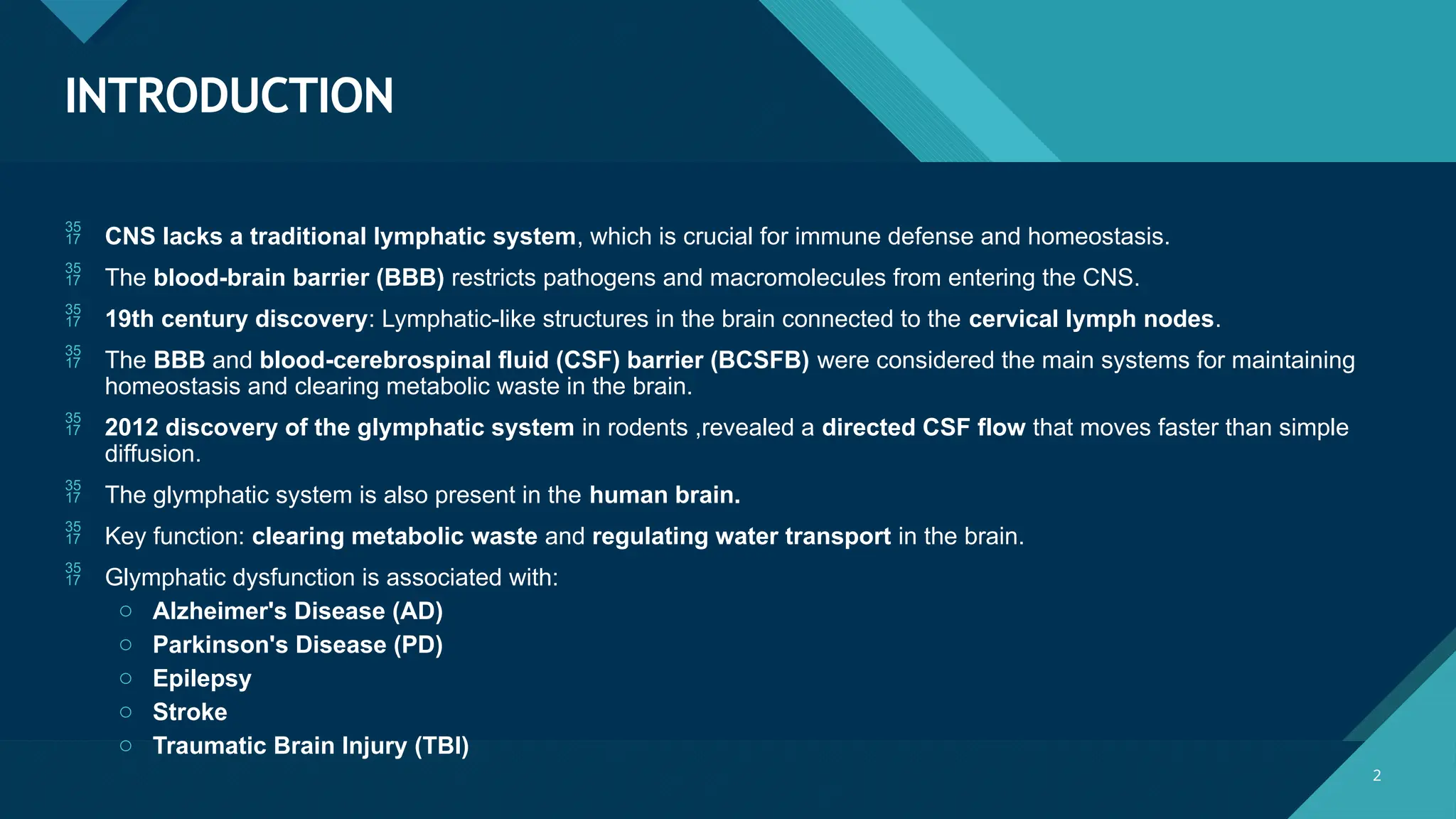 Glymphatic system sms hospital by senior resident | PPTX