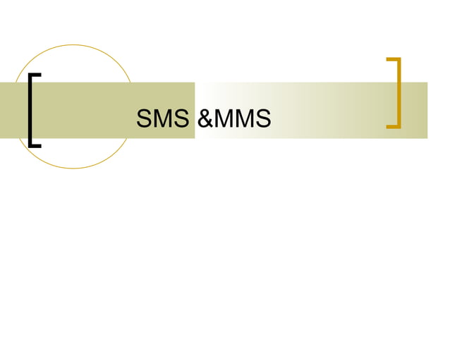 Sms &mms | PPT