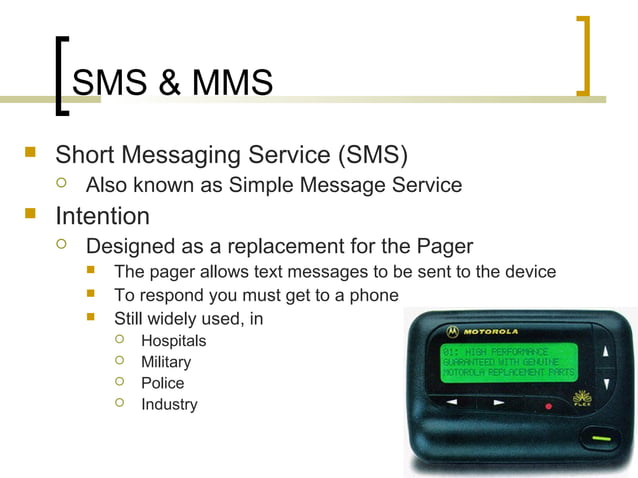 Sms &mms | PPT