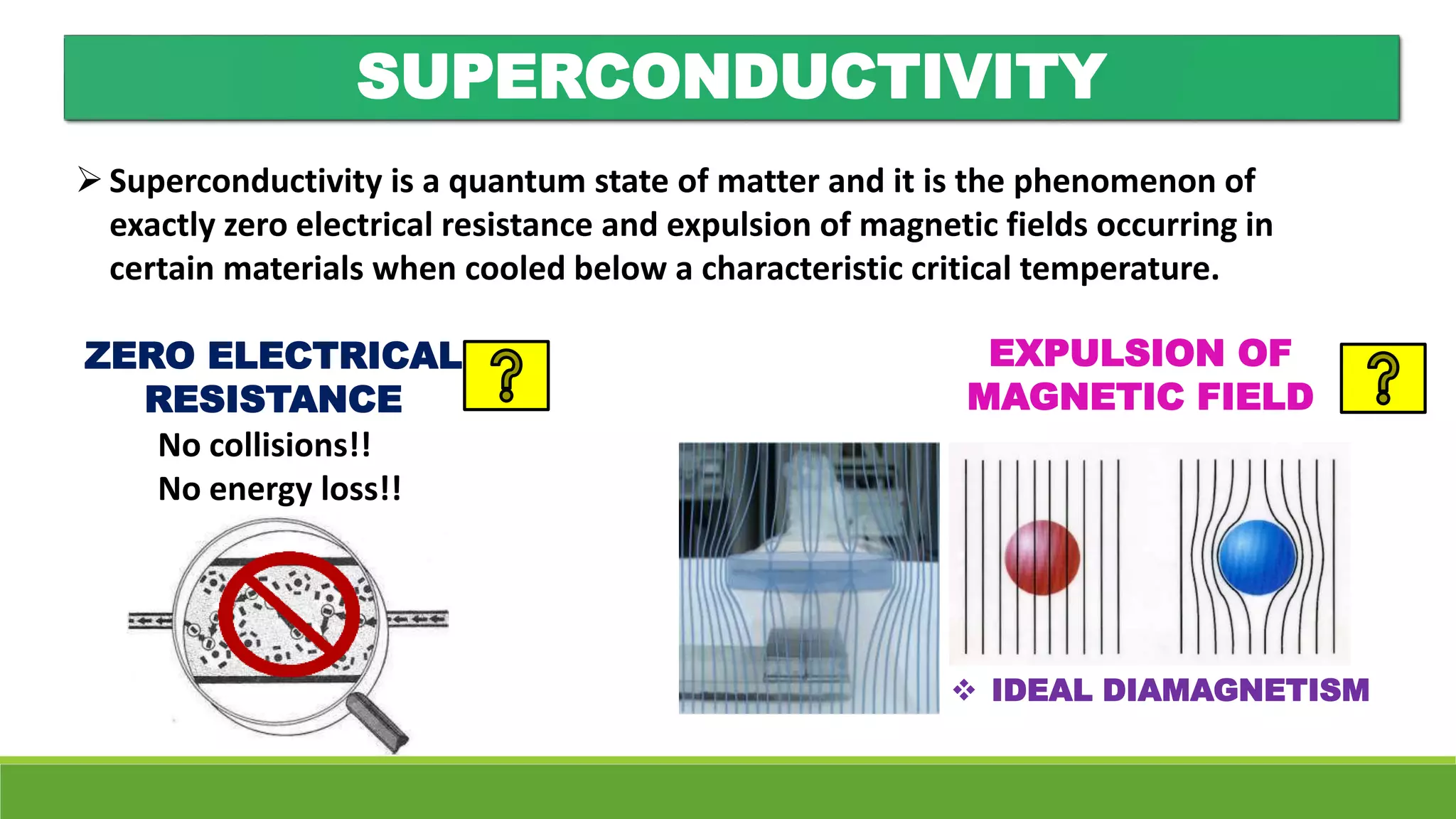 Magnetic properties and Superconductivity | PPTX