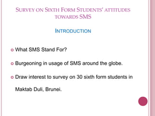 SMS Presentation | PPTX