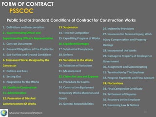 Implementation of Construction Project with Detailed Contract Documents ...