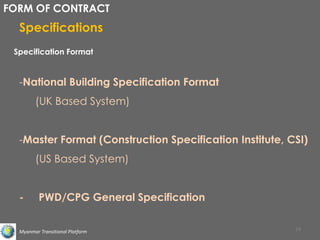 Implementation of Construction Project with Detailed Contract Documents ...