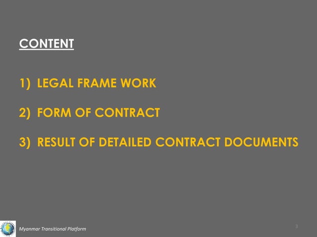Implementation of Construction Project with Detailed Contract Documents ...