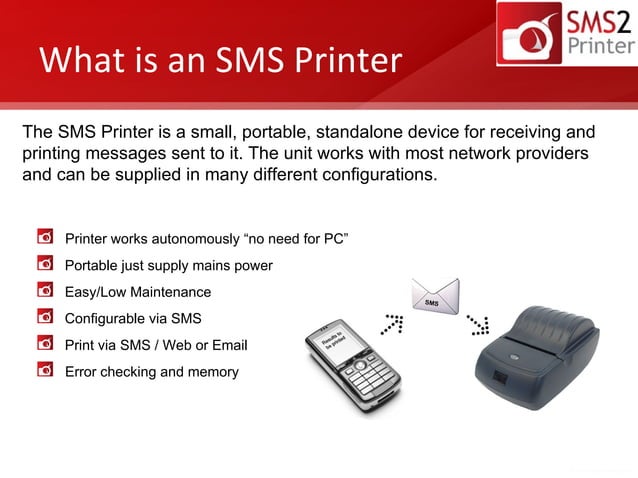 Sms Printer Presentation (2) | PPT | Email | Internet