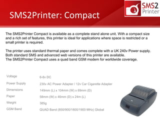 Sms Printer Presentation (2) | PPT
