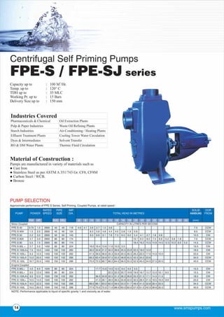 SMS Pumps & Engineers, Ahmedabad, Industrial Centrifugal Pumps | PDF