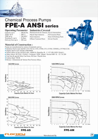 Industrial Centrifugal Pumps by Flochem Pumps & Engineers | PDF