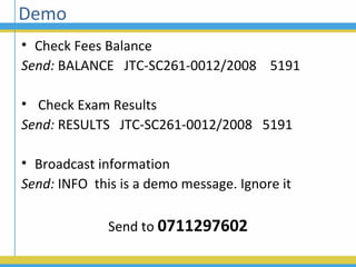 Sms query & response system | PPT