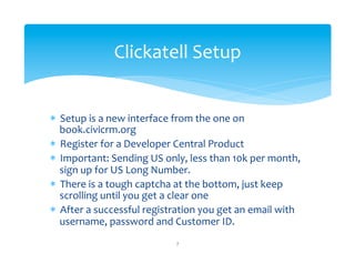 SMS setup for CiviCRM | PPT
