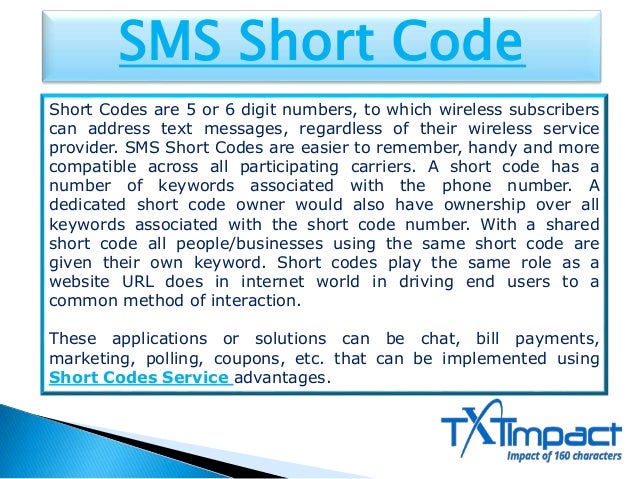 SMS Short Code Service | Free Short Codes | Short Codes Service
