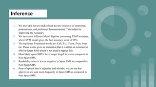Sms spam classification | PPTX