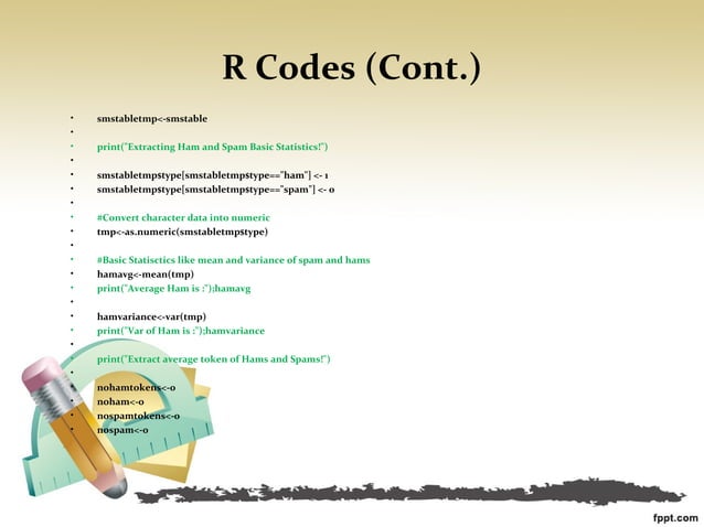 Sms Spam Filter Design Using R A Machine Learning Approach Ppt