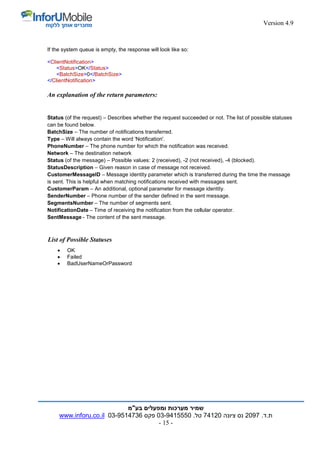 InfoSMS API for Sending SMS | PDF