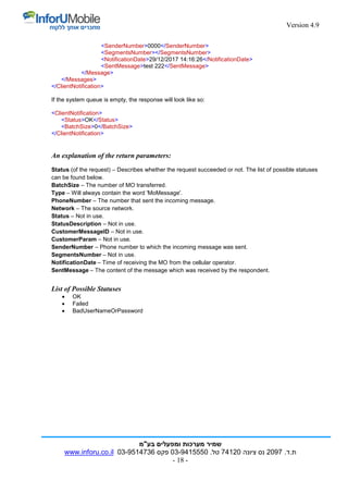 InfoSMS API for Sending SMS | PDF