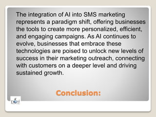 Integrating AI Into SMS Marketing | PPTX