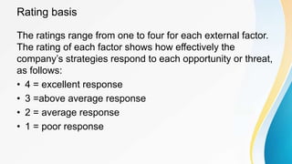 Tootle (IFE and EFE matrix) | PPTX