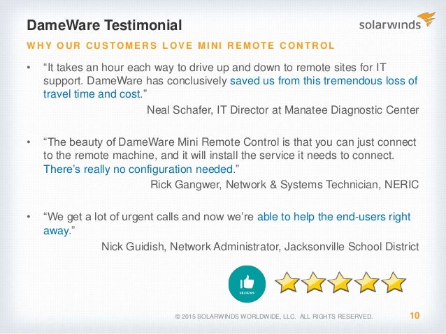 Dameware Mini Remote Control