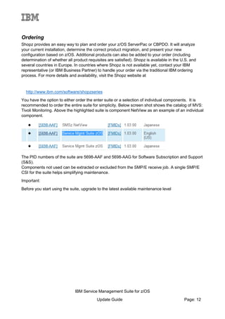 IBM Service Management Suite V1.3.0 Update Guide | PDF | Operating ...