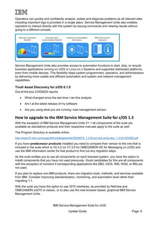 IBM Service Management Suite V1.3.0 Update Guide | PDF | Operating ...