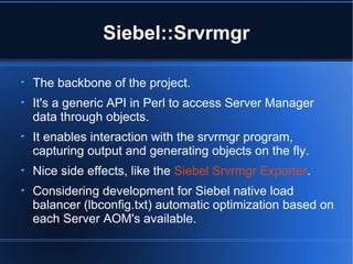 Siebel Monitoring Tools | PPT