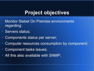 Siebel Monitoring Tools | PPT