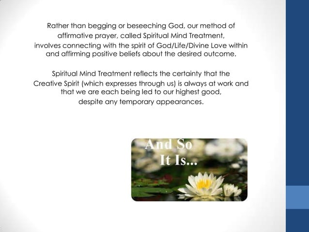 Spiritual Mind Treatment in 5 Simple Steps | PPT
