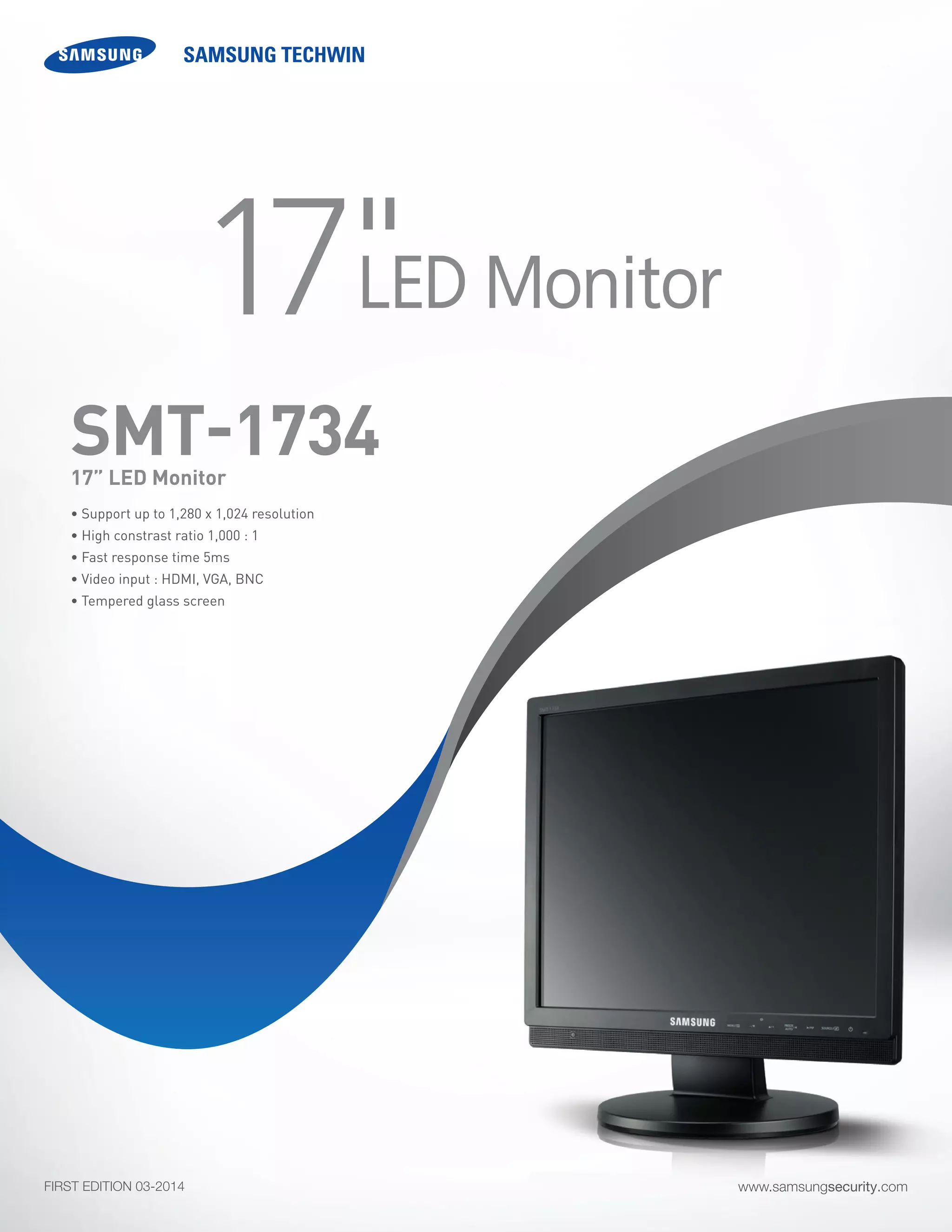 Samsung Techwin SMT-1734 Data Sheet | PDF