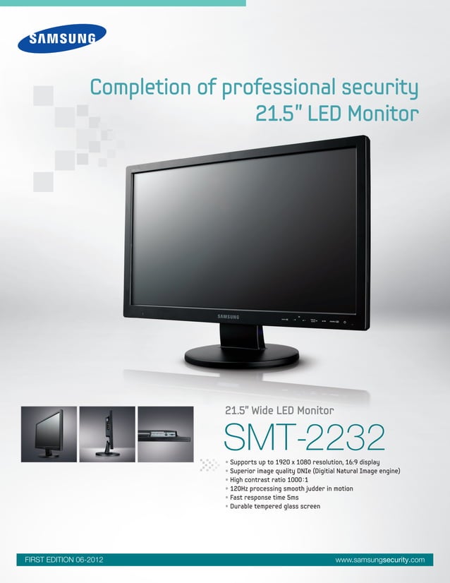 Samsung Techwin SMT-2232 Data Sheet | PDF