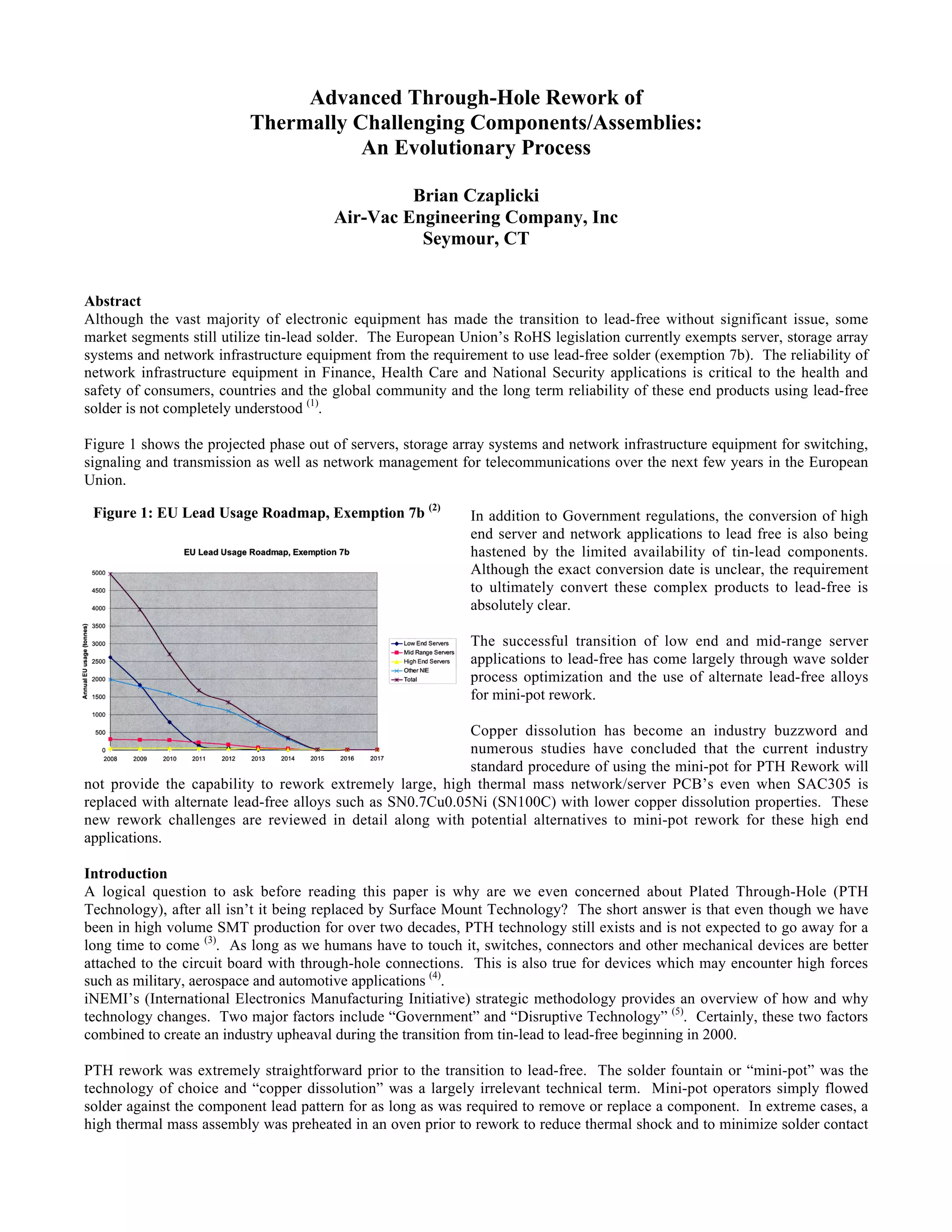 SMT - Rework on the PTH | PDF