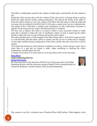 SMT - Intermittent BGA Test Problems | PDF