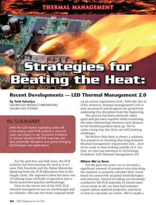 SMT Magazine: LED Thermal Management 2.0 | PDF