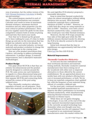 SMT Magazine: LED Thermal Management 2.0 | PDF