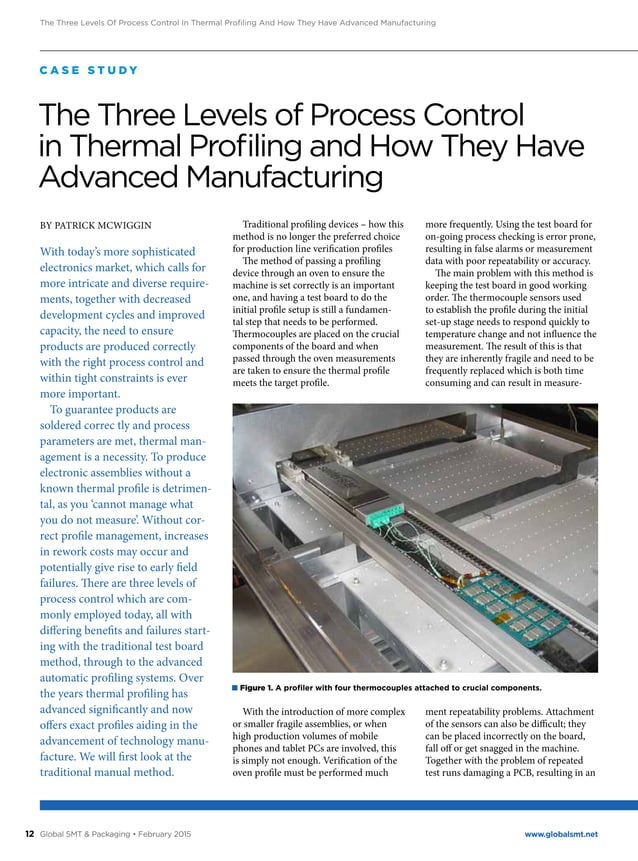 SMT - Process Control in Thermal Profiling | PDF | Technology & Computing