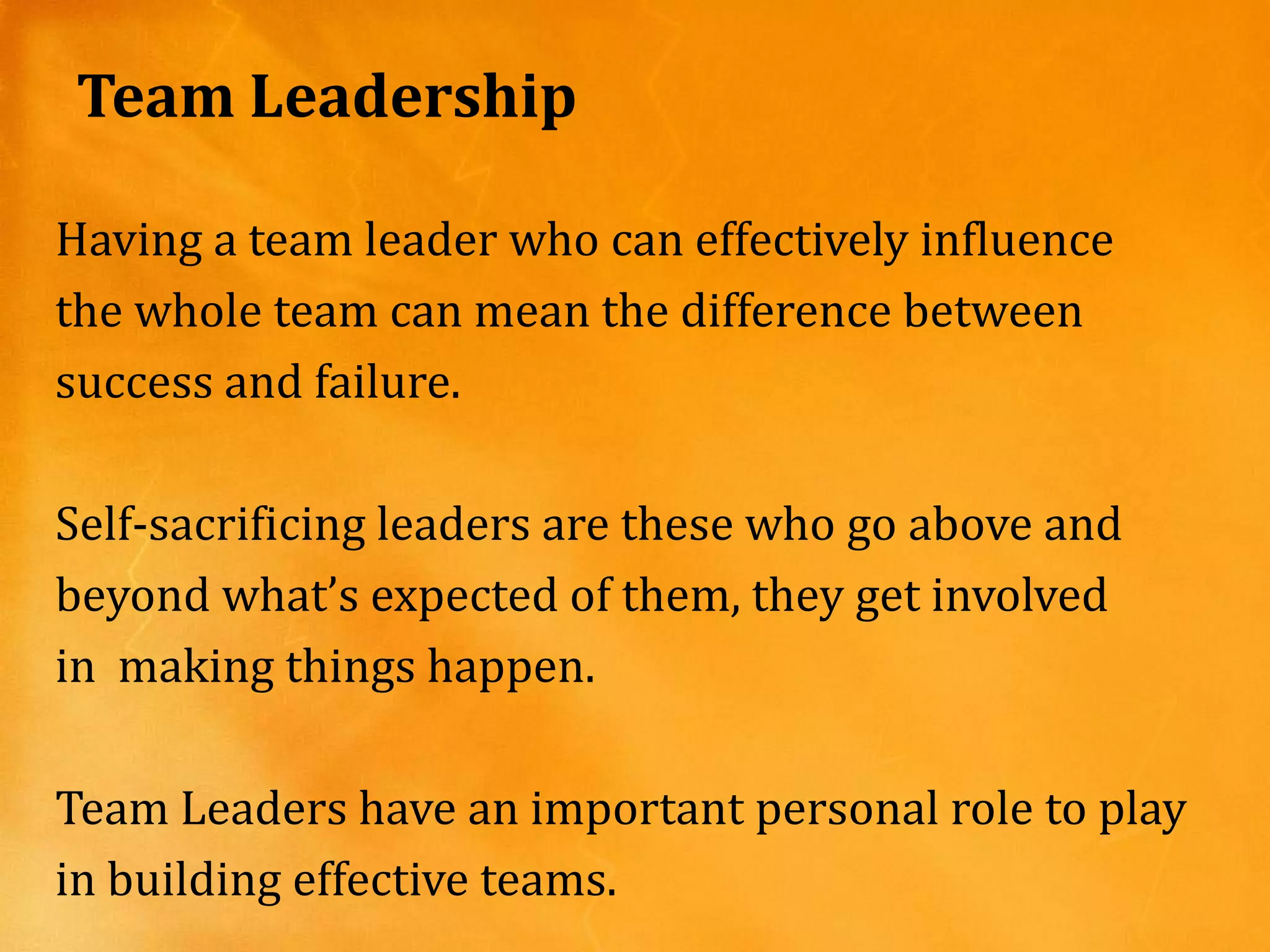 Self Management Team | PPTX