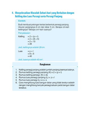 Smt 2 keliling dan luas persegi panjang | DOCX