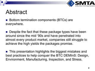 BTC: Bottom Termination Component or Biggest Technical Challenge? | PDF
